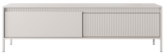 SENSO TV-meubel - TV met planken - 1 stuk - beige 187 cm met metalen ...