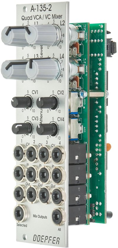 Doepfer A-135-2 Mini Quad VCA / VC Mixer - Mixer modular synthesizer | bol