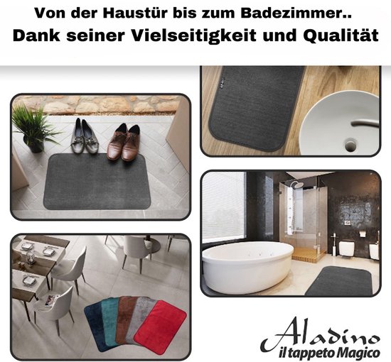 Aladino Il Tappeto Magico – Antislip Deurmat 43 x 60 cm – Blauw – Ultra ...