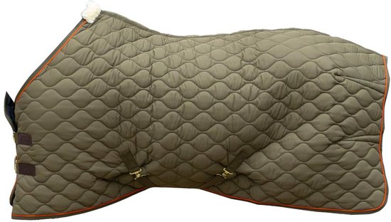 Kentucky Horsewear - Staldeken wave donker groen 160g 145-6'6 | bol