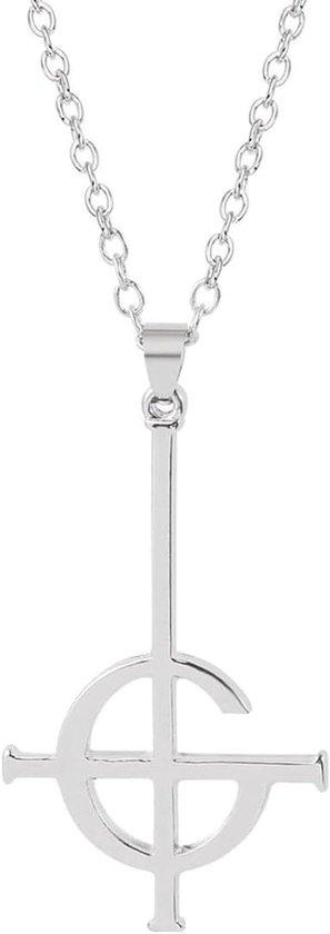 Ghost Cross Ketting | Punk Stijl | Roestvrij Staal | Rock Band Ketting ...