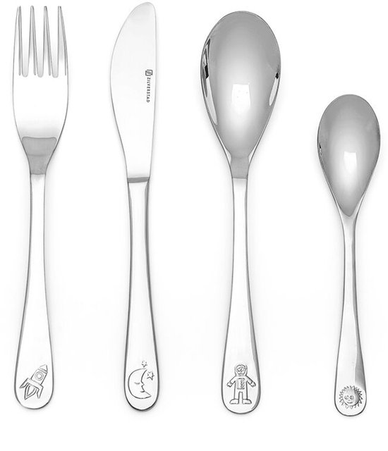 Kinderbestek Ruimte inclusief graveren | bol