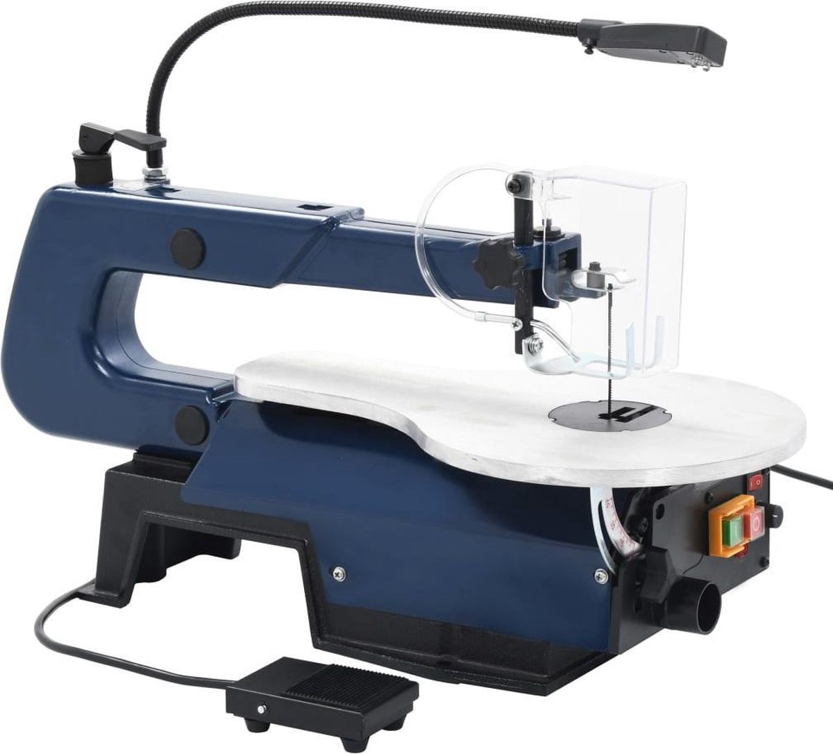 bol.com | vidaXL Figuurzaagmachine elektrisch met voetpedaal en LED ...
