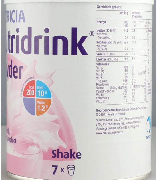 Nutridrink Powder Aardbei 335GR | bol