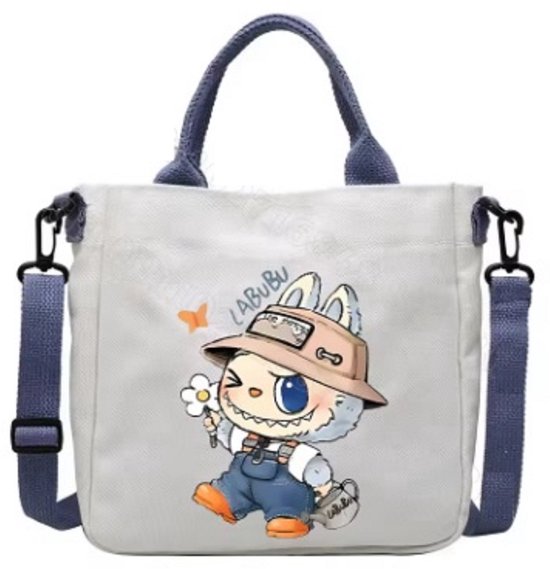 Labubu nieuwe handtas voor kinderen met lang verstelbaar hengsel - wit ...