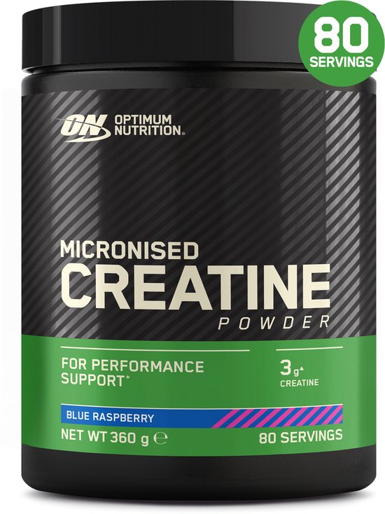 Optimum Nutrition Micronized Creatine Powder - Blue Raspberry Creatine ...