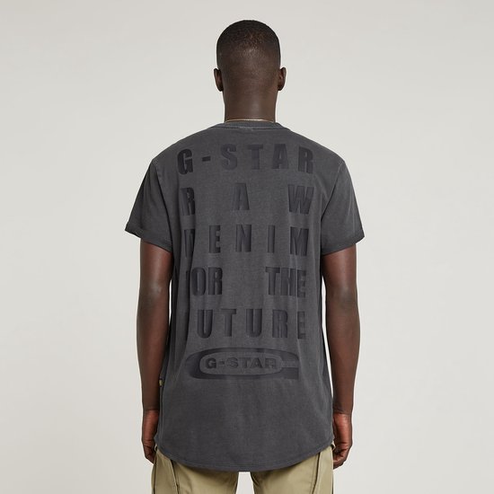 G-Star - Text back gr overdyed lash r t - Heren - T-shirts | bol