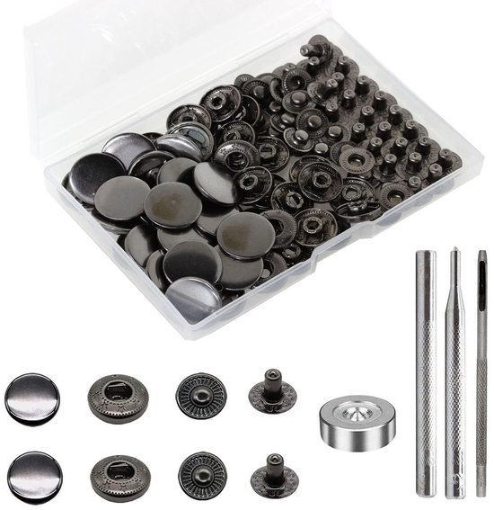 24 sets drukknopen, Basicon messing drukknopen Φ17mm koperen drukknopen ...