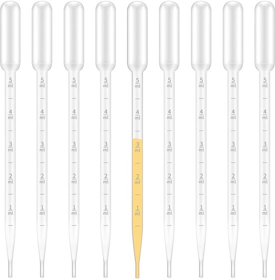 Pipet druppelaar 5 ml - meetpipet voerpipet - dropper polyethyleen voor ...