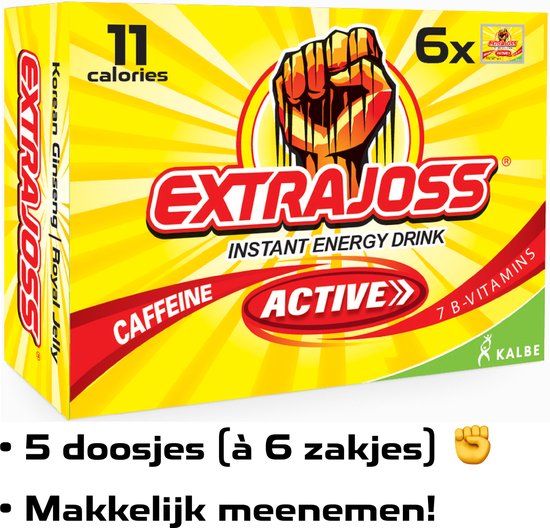 Extra Joss Active - Instant Energy Drink & Pre Workout - Suikervrij ...