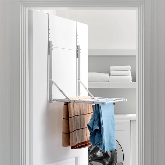 Hangend wasrek inklapbaar 41 x 44 x 585cm - Ruimtebesparend droogrek ...