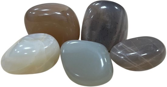 Maansteen multi A 250 gr. trommelstenen (mt3) | bol