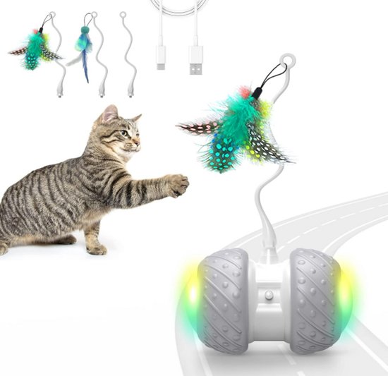 Automatic Cat Toy - Voor indoor katten & kittens - Elektrisch - USB ...