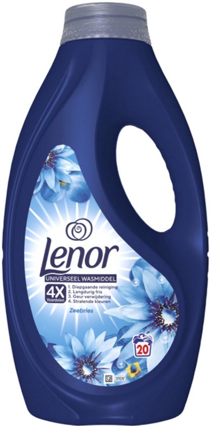 Lenor Vloeibaar Wasmiddel Zeebries 20 Wasbeurten - 900 ml | bol
