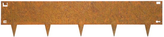 Cortenstaal borderrand 24x106 cm | Flexibel | Per stuk | bol