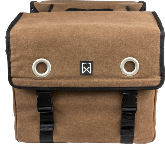 Willex Dubbele Fietstas - Canvas - Reflectie - 30 liter - Universele ...