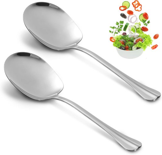 Opscheplepel Set 25 cm - Roestvrij Staal Slabestek voor Buffet en ...