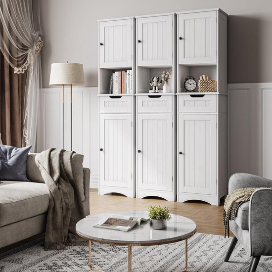 ZRSS® Badkamerkasten Hoog - Badkamer kast - Kolomkast Slaapkamer ...