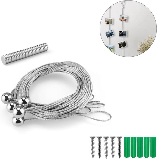 JGS Premium - Kit de suspension pour photos et cartes postales avec ...