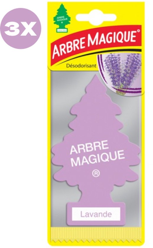 3 stuks Lavande Lavendel Arbre Magique Geurboom Luchtverfrisser voor in ...