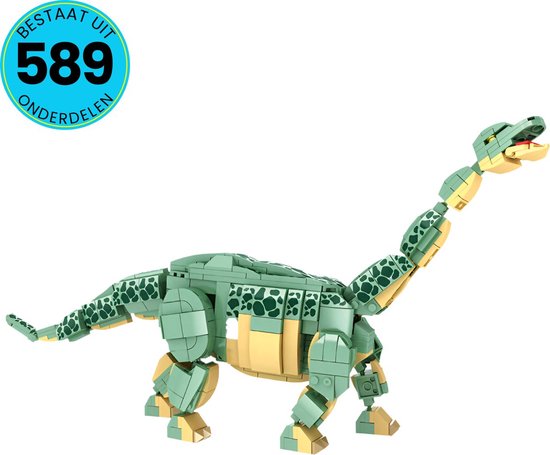 WOMA® Dino Speelgoed Set - Geschikt Voor Lego - 589 Bouwstenen ...