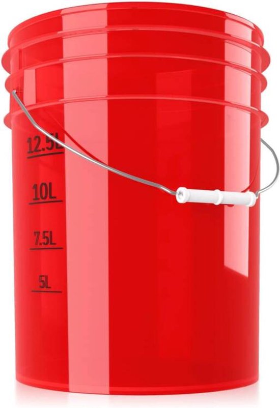 Chemicalworkz Detailing Bucket Wash Bucket 19 Liter Rood Transparant | bol