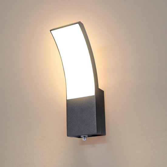 Led-Buitenwandlamp - Buitenlamp Met Schemeringssensor - IP54 - Wandlamp ...