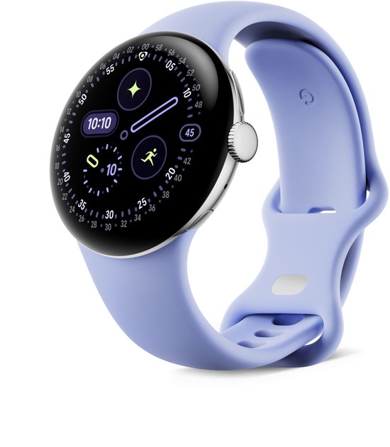 Google Pixel Watch 4 Smartwatch - 41mm - WiFi - Silver/Iris | bol