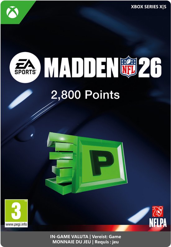 Madden NFL 26: 2800 MUT Points - Xbox Series X|S - Currency | bol
