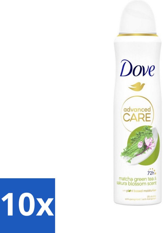 Dove Deodorant Spray - Matcha & Sakura - 150 ml - Bulkverpakking - 10 ...
