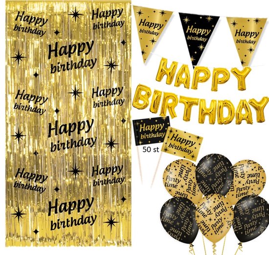 Feestpakket verjaardag Classy Party goud 5 delig. | bol