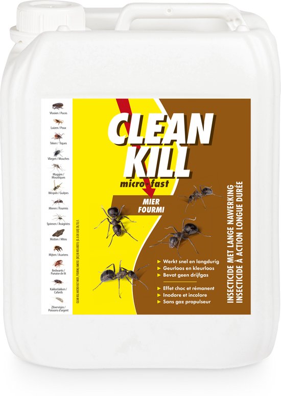Clean Kill Micro-Fast Mier - Insecticide Spray - 5 L | bol