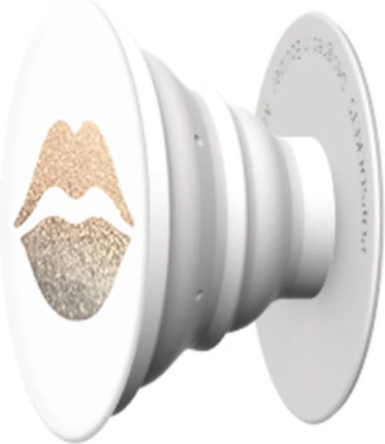 PopSocket Golden Lips white | bol