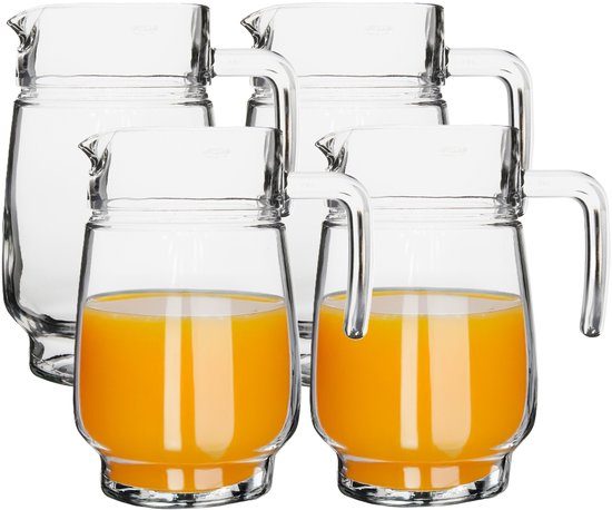 Carafe de luxe Luminarc - 4x - verre - 1,6 litre - pichet à jus ...