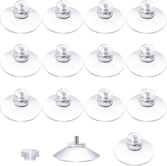 15 stuks zuignappen met schroefdraad - zuignappen met schroeven ...