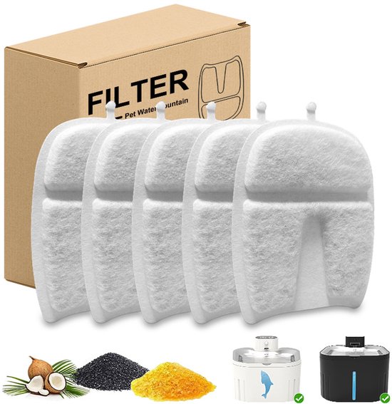 Geschikt voor 10 oz / 3,2 liter draadloze kat fontein, viervoudige ...