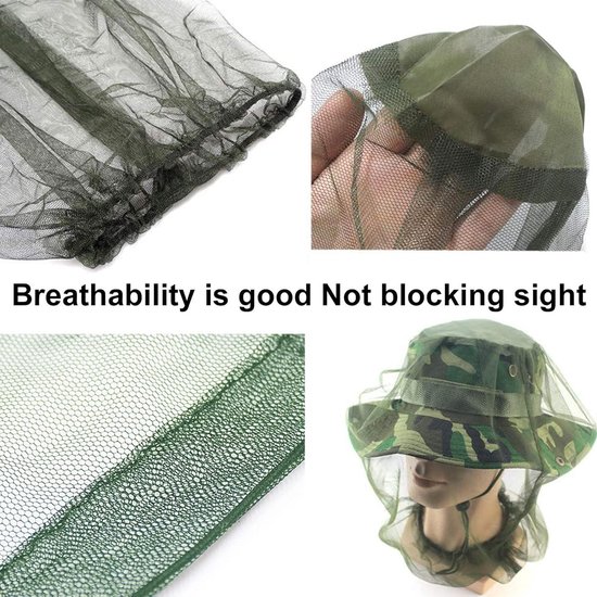 Inovra Plus - Hoed met Muggennet en Gezichtsbescherming voor Anti ...