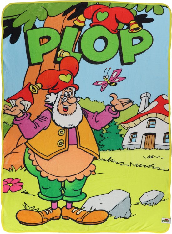 Kabouter Plop - Fleece deken 150 x 110 cm. | bol