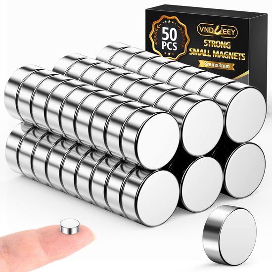VNDUEEY 50 stuks sterke magneten, 8x3mm magneten, kleine magneten, mini ...