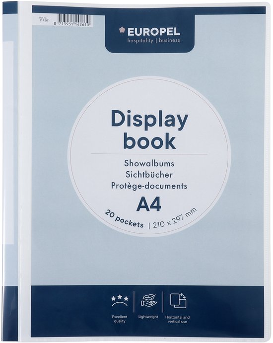 Europel Showalbum Frontview A4 20 Tassen Wit | bol