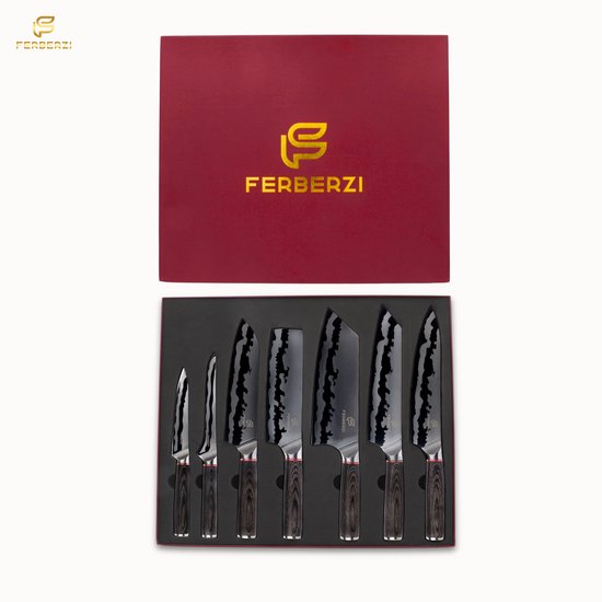 Ferberzi Messenset Bruin 7 Delig Met Luxe Geschenkdoos - Professionele ...