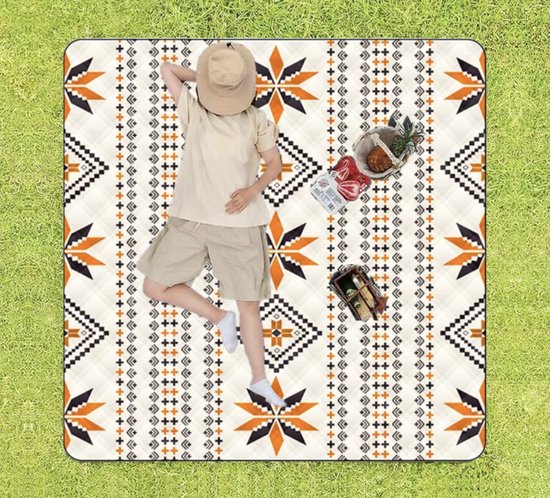 ZYLARO picknickdeken, 200x200cm, dubbelzijdig waterdicht ...