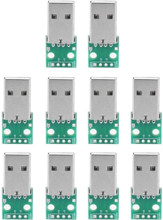 Allecto Plus - Micro USB naar DIP Adapter 4 Pin 2.54 mm + USB Type A ...