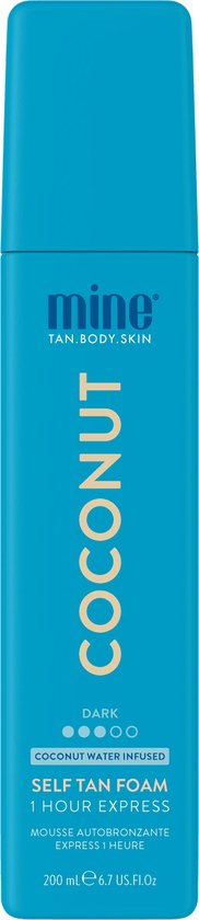 Minetan - Coconut Self Tanning Foam for Dark Tan - 200ml | bol