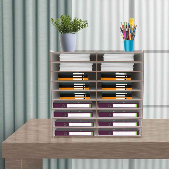 Documenthouder Houten Post- en Bestandsorter voor Bureau - Document ...