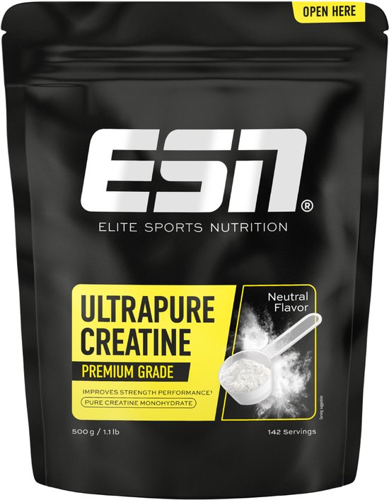 ESN Ultrapure Creatine Poeder, 500g - Puur Creatine Monohydraat ...