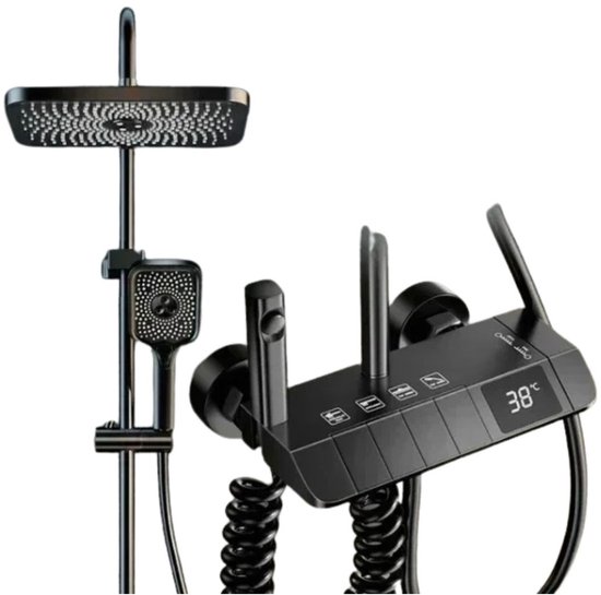 Douchekraan - Douchekraan Set - Thermostatische Douche - Digtitale ...