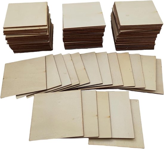 Allecto Plus - Feuilles de contreplaqué brut 75x75x2 cm - 100 pièces ...