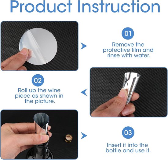 Allecto Plus - Set van 60 aluminium wijnschenktuiten voor druppelvrij ...