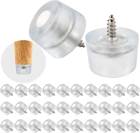 Allecto Plus - Rubber doppen voor meubelpoten - 20 stuks - Geschikt ...